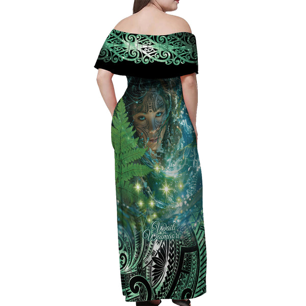 New Zealand Matariki Waiti Off Shoulder Maxi Dress Waimori and The ...