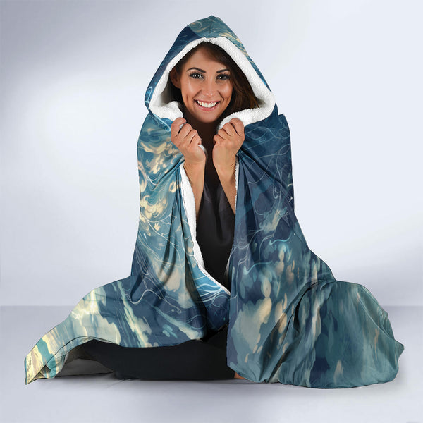 New Zealand Matariki Ururangi Hooded Blanket The Murmur Of The Wind LT9