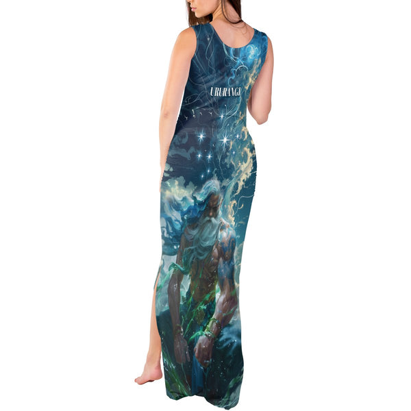 New Zealand Matariki Ururangi Tank Maxi Dress The Murmur Of The Wind LT9