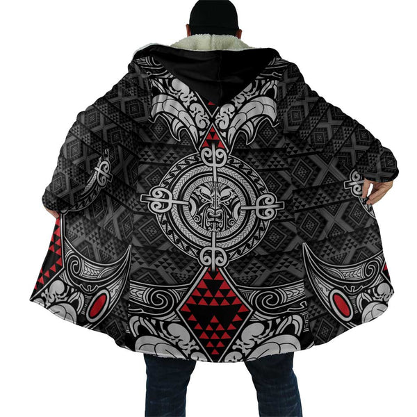 Black Aotearoa Taniko Motif Cloak Vintage Maori New Zealand Tribal Art ...