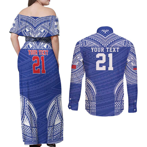 Manu Samoa Pacific Samoa Rugby Custom Couples Matching Off Shoulder ...
