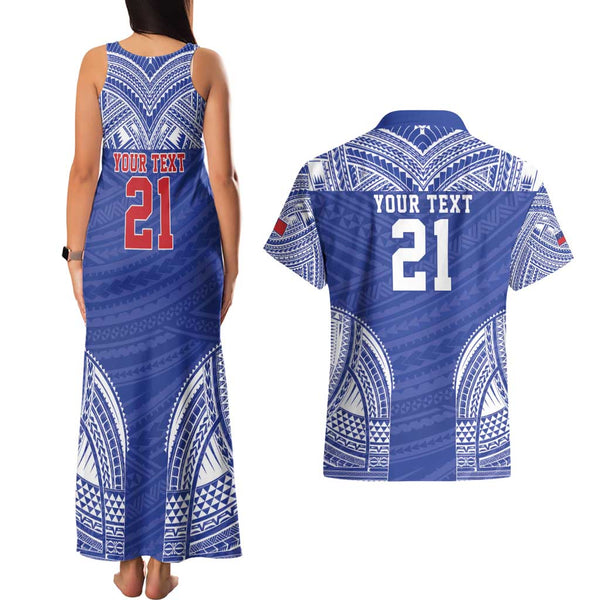 Manu Samoa Pacific Samoa Rugby Custom Couples Matching Tank Maxi Dress ...