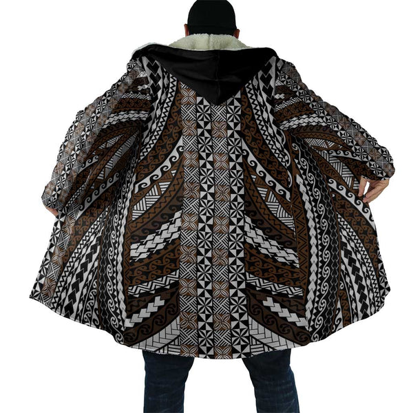 Brown Tongan Polynesian Tribal Cloak LT9