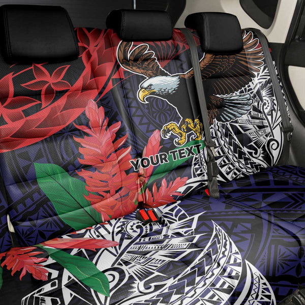 American Samoa Bald Eagle Personalized Back Car Seat Cover Samoa Muamua ...