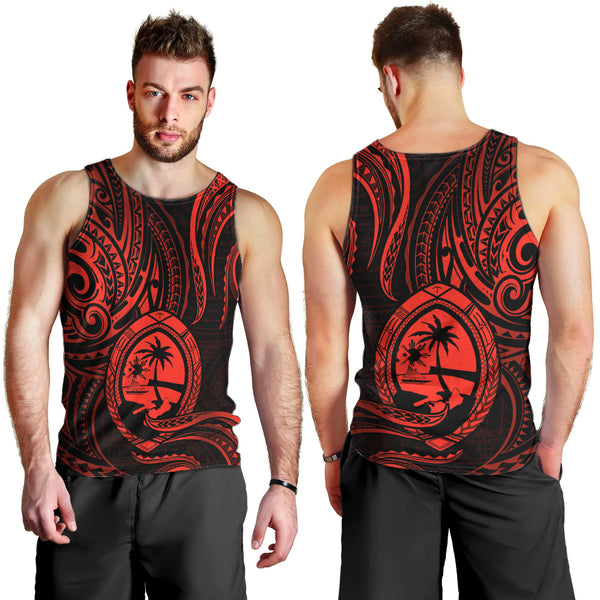 Polynesian Pride Guam Men Tank Top With Polynesian Tribal Tattoo and ...