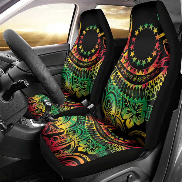 Cook Islands 15 Stars Car Seat Cover Kuki Airani Polynesian Tribal Wave ...