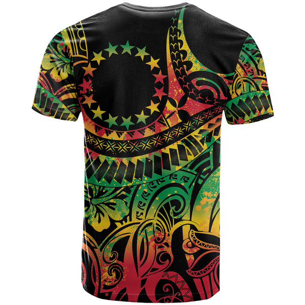 Cook Islands 15 Stars T Shirt Kuki Airani Polynesian Tribal Wave Tattoo LT9