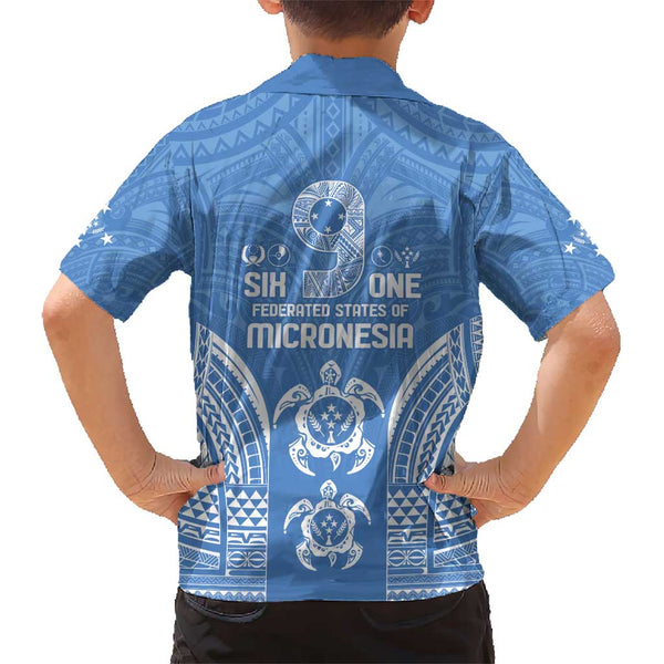 FSM Kosrae States Kid Hawaiian Shirt Micronesia Six 9 One Polynesian ...