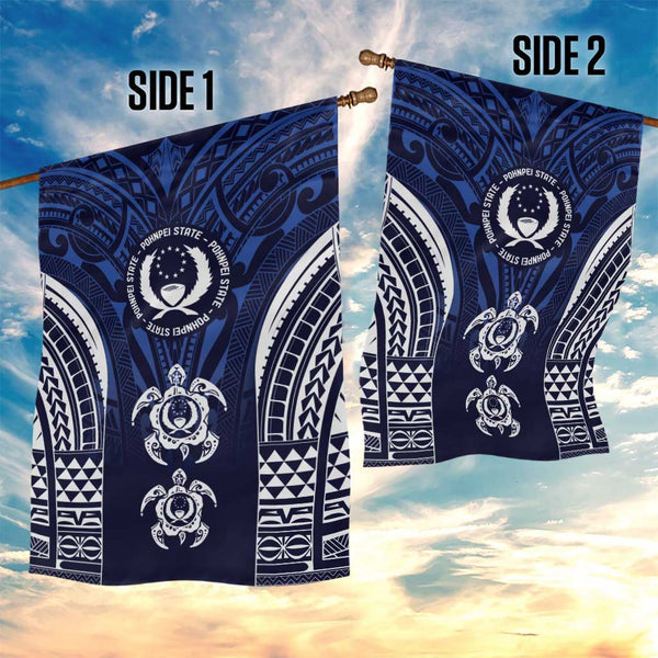 FSM Pohnpei States Garden Flag Micronesia Six 9 One Polynesian Tribal ...