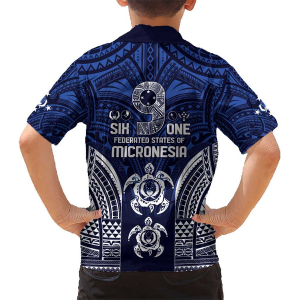 FSM Pohnpei States Kid Hawaiian Shirt Micronesia Six 9 One Polynesian ...