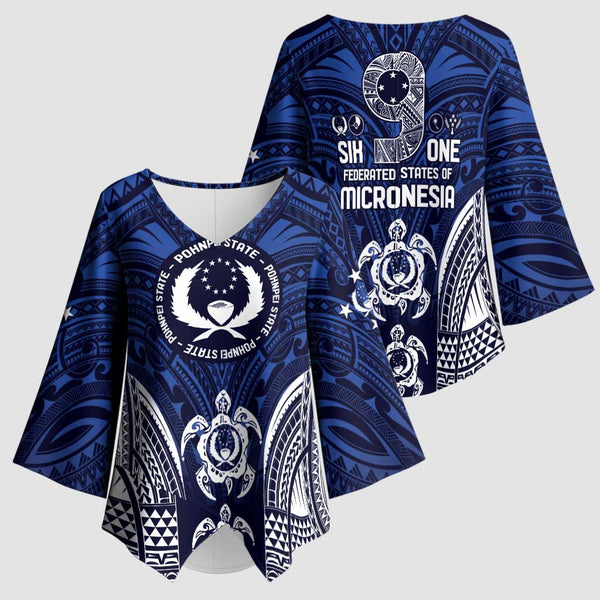 FSM Pohnpei States Kimono Sleeve Blouse Micronesia Six 9 One Polynesian ...