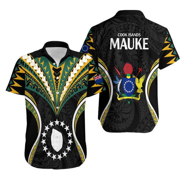 Polynesian Pride Mauke Island Hawaiian Shirt Cook Islands Tribal Wave ...