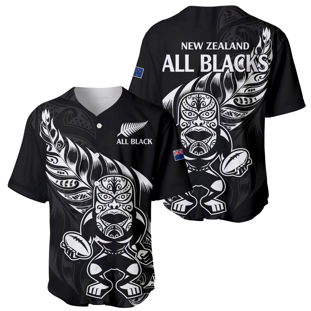 New Zealand All Black Rugby Baseball Jersey LT9