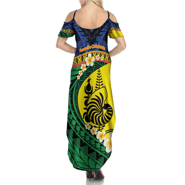 Melanesian New Caledonia Summer Maxi Dress Plumeria Kagu Bird and ...