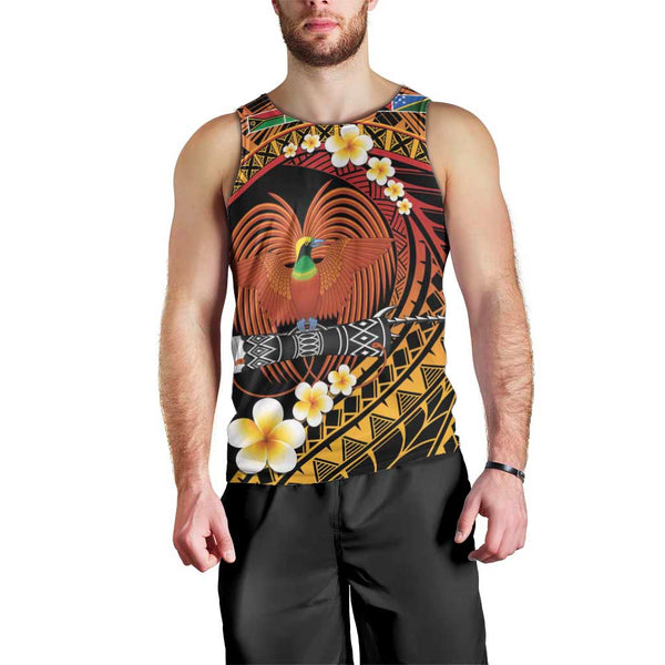 Melanesian Papua New Guinea Men Tank Top Plumeria Bird of Paradise ...