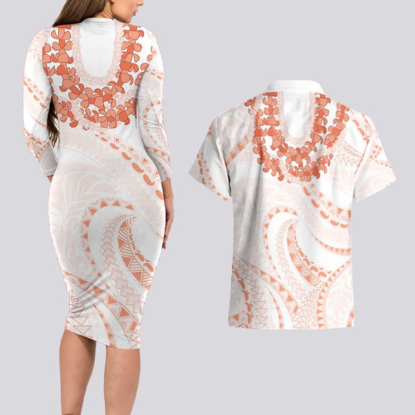 Aloha Lei Onaona Couples Matching Long Sleeve Bodycon Dress and ...