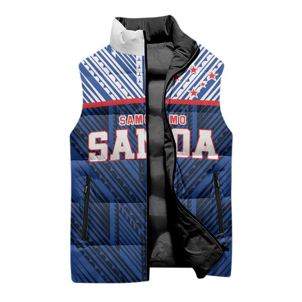 Custom Rugby Toa Samoa Sleeveless Puffer Jacket Samoa mo Samoa Island ...