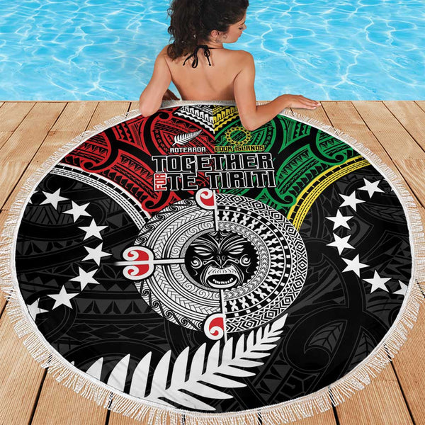 Aotearoa and Cook Islands Mo Te Tiriti Beach Blanket New Zealand Honour ...