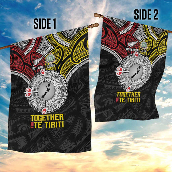 Aotearoa and Niue Mo Te Tiriti Garden Flag New Zealand Honour The ...