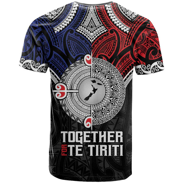 Aotearoa and Samoa Mo Te Tiriti T Shirt Tangata Moana Stand with ...
