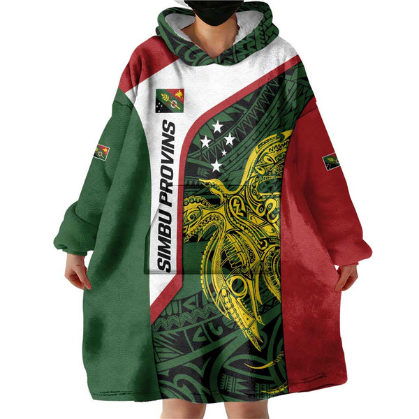 Personalised PNG Chimbu Province Wearable Blanket Hoodie Bird of ...