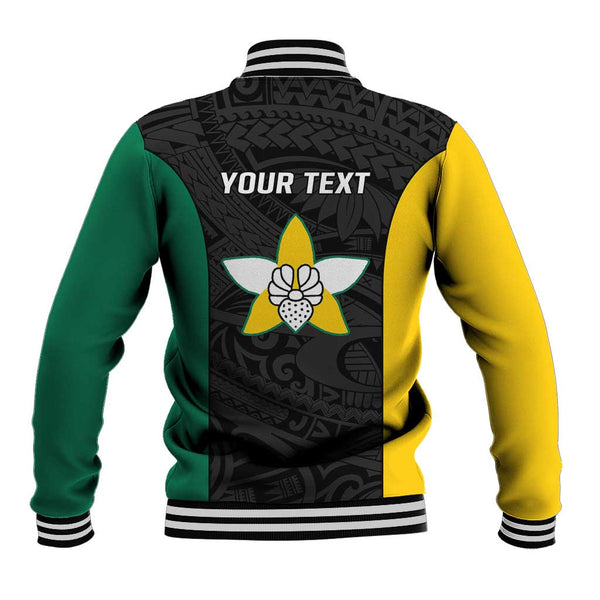 Personalised PNG Enga Province Baseball Jacket Bird of Paradise Tattoo ...