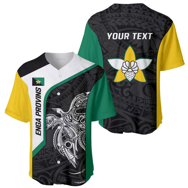 Personalised PNG Enga Province Baseball Jersey Bird of Paradise Tattoo ...