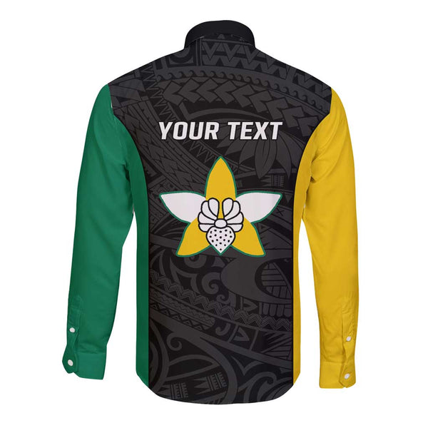 Personalised PNG Enga Province Long Sleeve Button Shirt Bird of ...