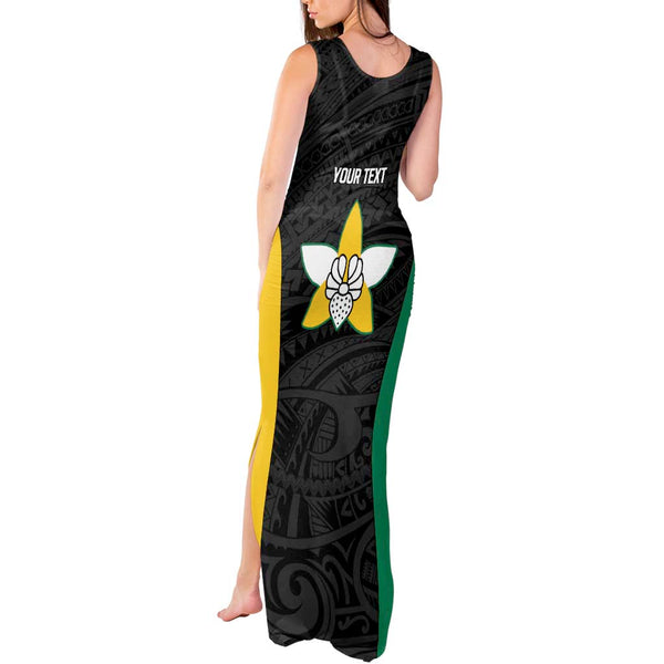 Personalised PNG Enga Province Tank Maxi Dress Bird of Paradise Tattoo ...