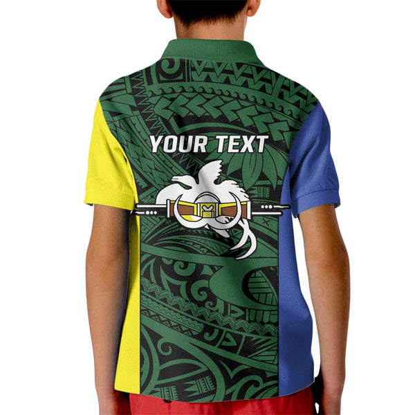 Personalised PNG Morobe Province Kid Polo Shirt Bird of Paradise Tattoo ...