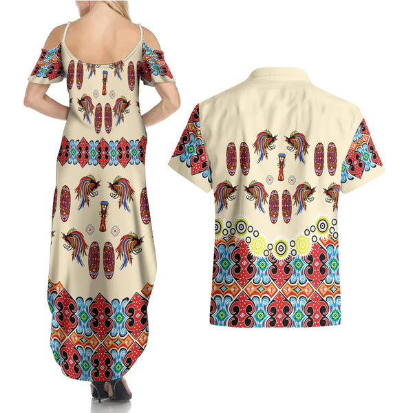 Papua Batik Motif Bird Of Paradise and Native Papuan Shield Couples ...
