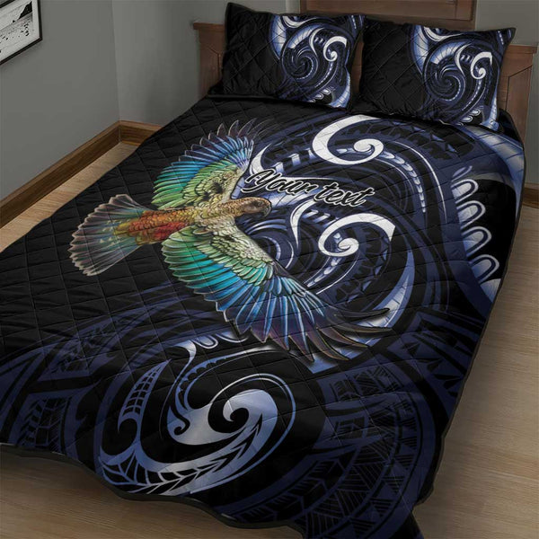 New Zealand Kea Bird Personalised Quilt Bed Set Maori Tribal Koru Art LT9