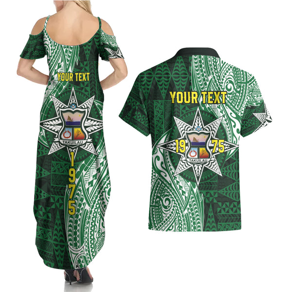 Personalised Tonga Takuilau College Couples Matching Summer Maxi Dress ...