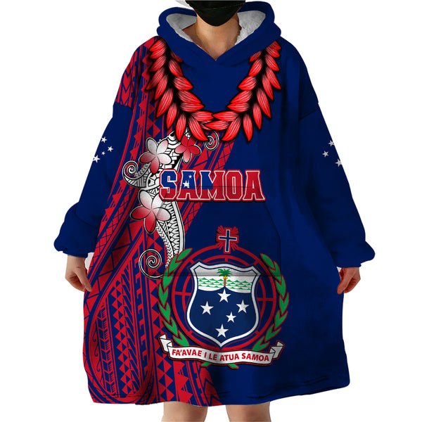 Polynesian Pride Samoa Wearable Blanket Hoodie Ula Fala Mix Samoan ...