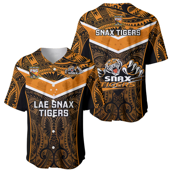 Papua New Guinea Rugby Baseball Jersey Lae Snax Tigers PNG Polynesian ...
