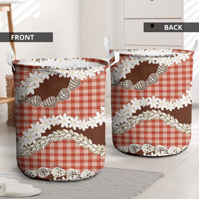 Home / Products / Red Hawaii Tiare and Shell Lei Laundry Basket ...