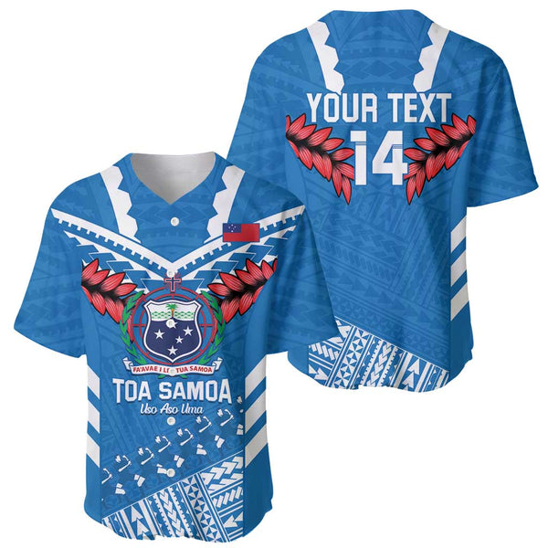 Custom Toa Samoa Rugby Baseball Jersey Samoan Siva Tau Uso Aso Uma LT14