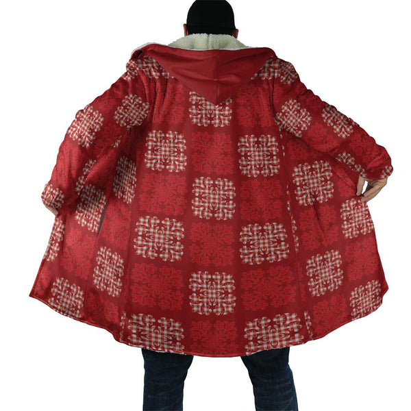 Red Palaka Quilt Hawaii Cloak Traditional Hawaii-plaid Pattern LT14