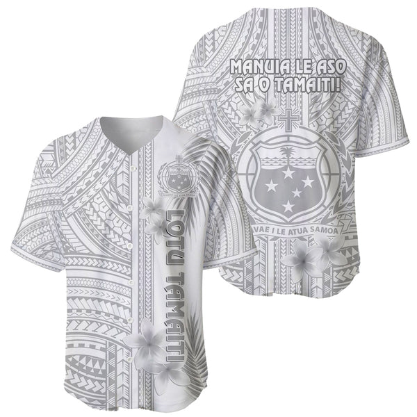 Samoa White Sunday Baseball Jersey Manuia le Aso Sa o Tamaiti ...