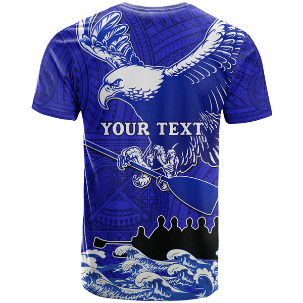 Personalised American Samoa Fautasi Race T Shirt Eagle With Polynesian ...