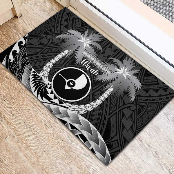 FSM Yap Day Rubber Doormat 2025 Wa'ab Micronesia Black Color LT14
