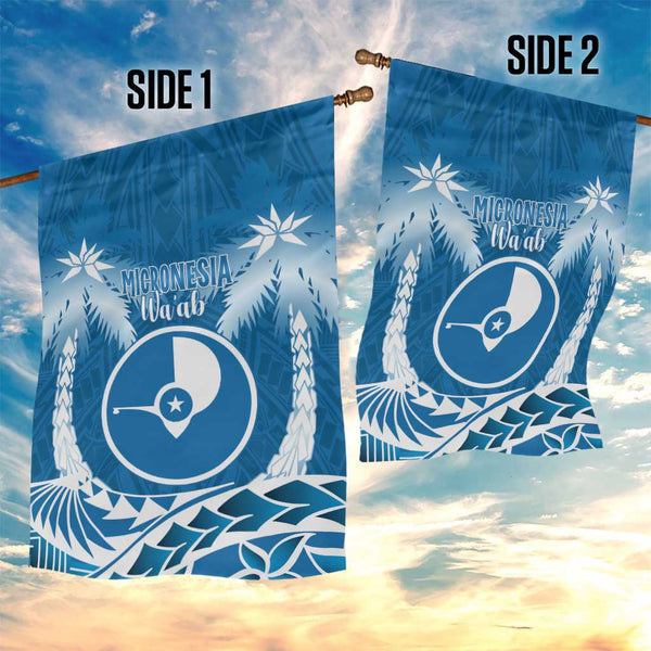 FSM Yap Day Garden Flag 2025 Wa'ab Micronesia Flag Color LT14