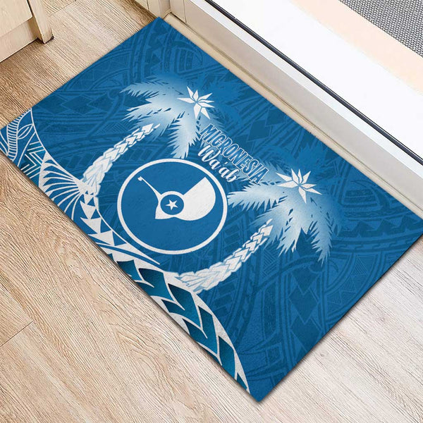 FSM Yap Day Rubber Doormat 2025 Wa'ab Micronesia Flag Color LT14