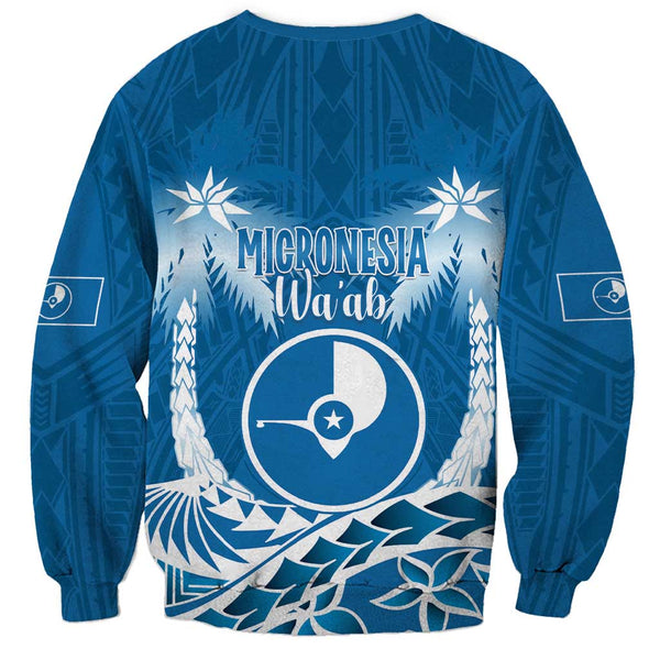 FSM Yap Day Sweatshirt 2025 Wa'ab Micronesia Flag Color LT14