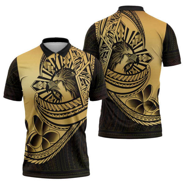 Philippines Eagle Sun Zipper Polo Shirt Filipino Agila Polynesian ...