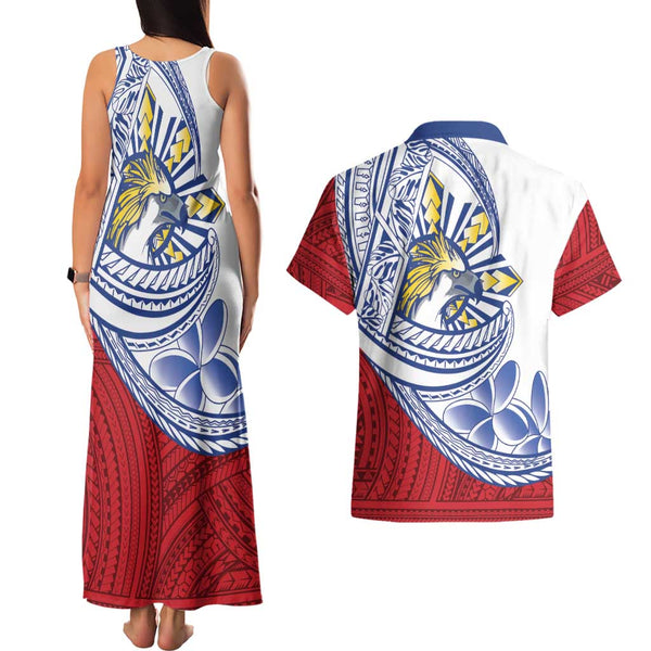 Philippines Eagle Sun Couples Matching Tank Maxi Dress and Hawaiian ...