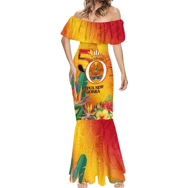 Papua New Guinea Independence Day Mermaid Dress 50th Anniversary Unity ...