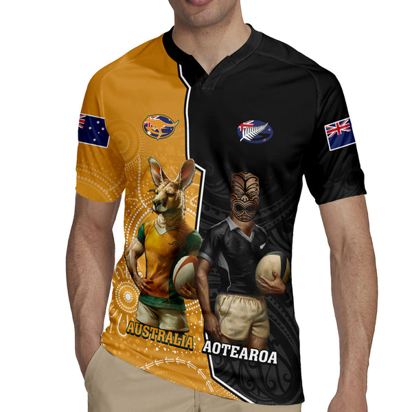 Personalised New Zealand And Australia Rugby Rugby Jersey 2024 All ...