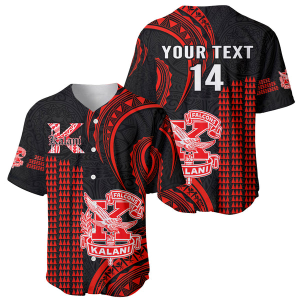 Personalised Hawaii Kalani High School Baseball Jersey Polynesian Kakau ...