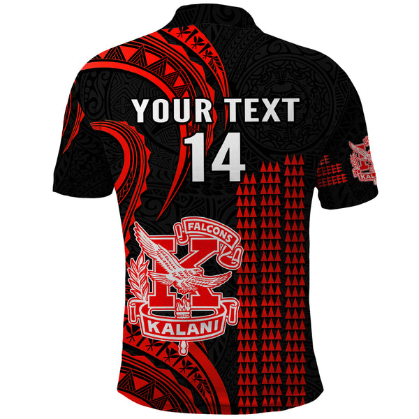 Custom Hawaii Kalani High School Polo Shirt Polynesian Kakau Pattern LT14